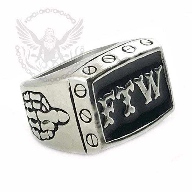 FTW - Black and Silver – Debria's Designs